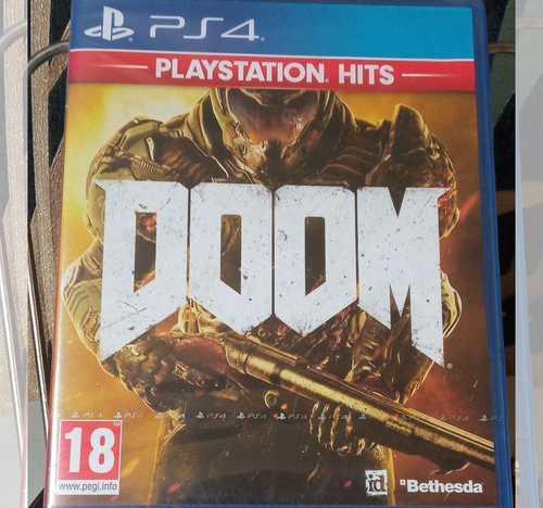 Диск Doom 2016 ps4