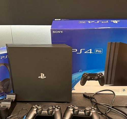 Sony PlayStation 4 Pro, полный комплект