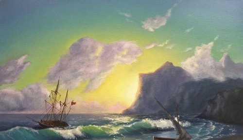 Продаю картину Рассветное море