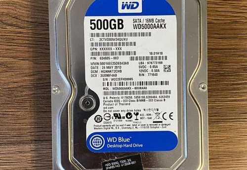Жесткий диск HDD WD blue 500GB