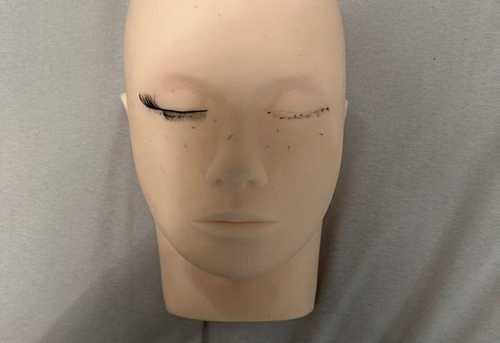 Голова манекен для наращивания ресниц
