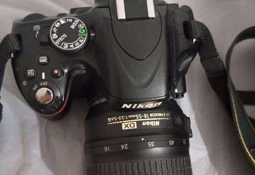 Зеркальный фотоаппарат nikon d5100 nikkor 18-55mm