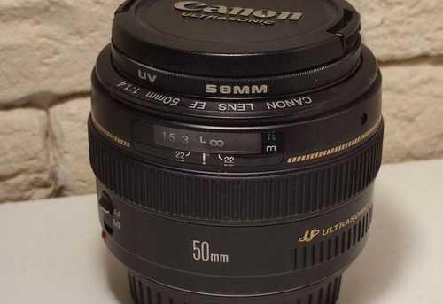 Объектив Canon EF 50mm f 1.4 usm Идеал