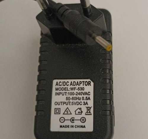 Зарядное устройство AC/DC adapter WF-530, 5V, 3A