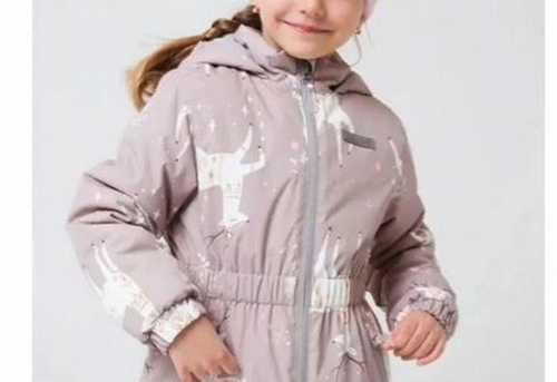 Пальто зимнее для девочки 110-116