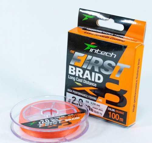 Шнур плетеный Intech First Braid X8 100m #2.0 / 0