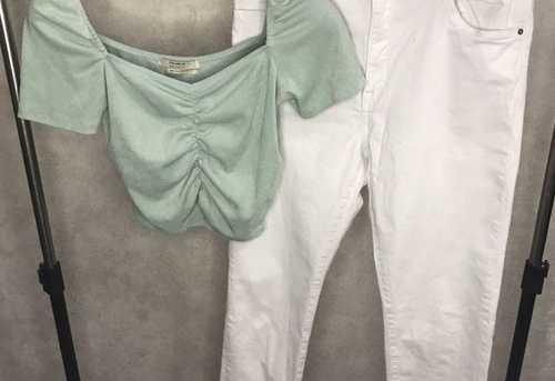 Джинсы и топ H'm, Pull and Bear.Цена за все