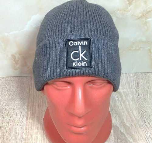 Шапка мужская Calvin Klein. Зимняя, серая