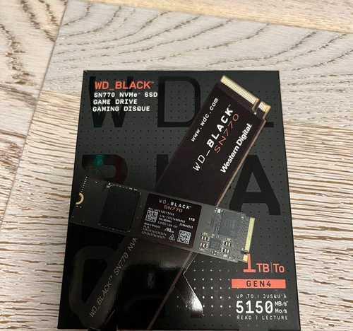 1Тб SSD WD black SN770 NVMe M.2