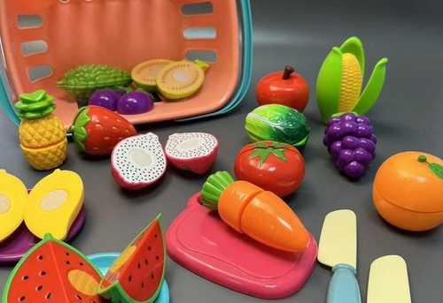 Развивающие игрушки набор фруктов и овощей
