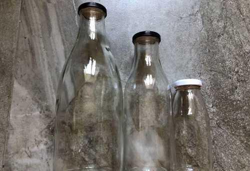 Бутылка стеклянная 0.2, 0.5, 1л