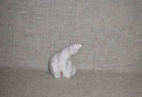 Фарфоровая статуэтка Белый медведь фарфор Артель П