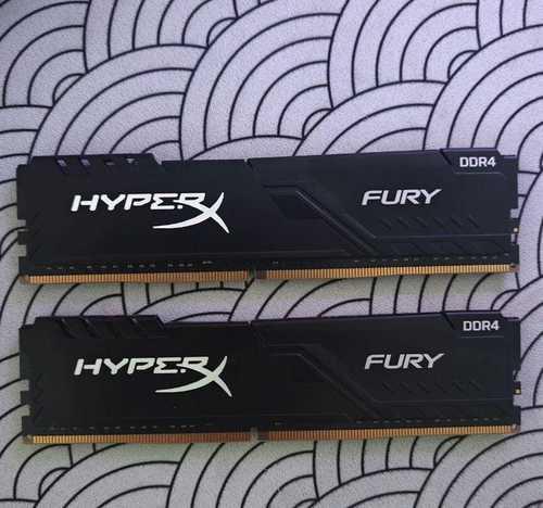 Оперативная память DDR4 HyperX Fury 16GB