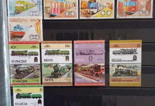 Почтовые марки жд транспорт