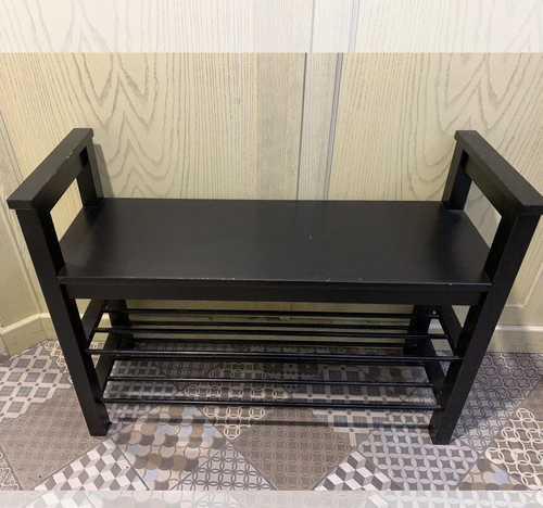 Скамья IKEA Hemnes с полками для обуви
