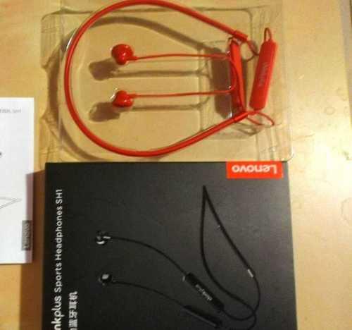 Беспроводные наушники lenovo sports headphones SH1