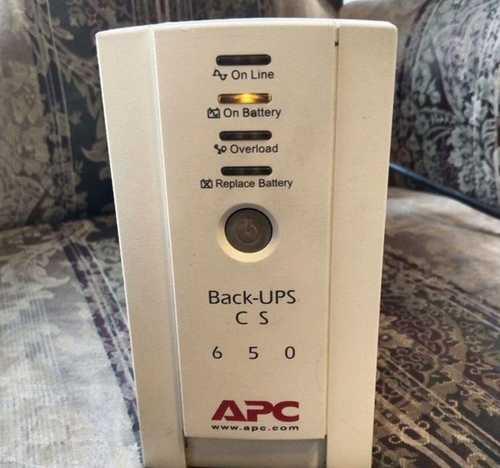 Ибп APC Back-UPS CS 650VA/400W, 230V