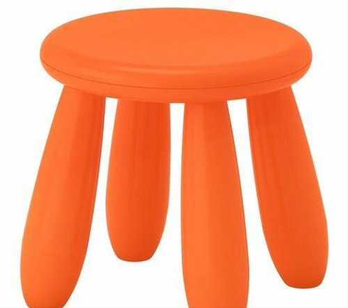 Маммут Табурет детский, д/дома/улиц/оранжевый IKEA
