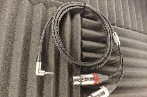 Jack 3,5 угл. на 2 xlr гнездо Neutrik, L-4E3-1P