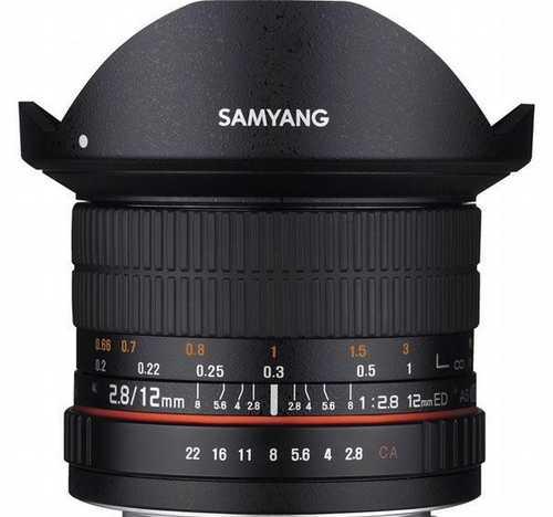 Объектив Samyang 12mm f/2.8 Fish-eye Canon EF