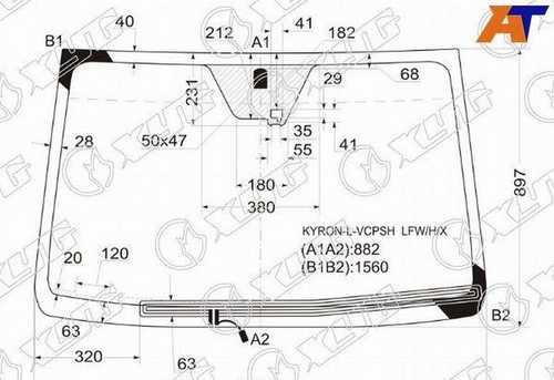 Стекло лобовое ssangyong actyon sports