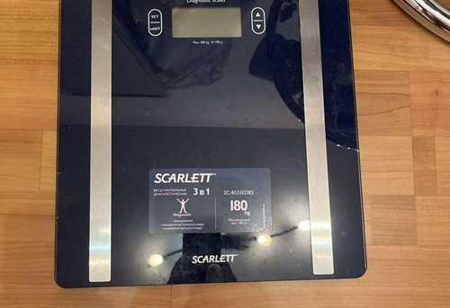 Весы напольные электронные scarlett