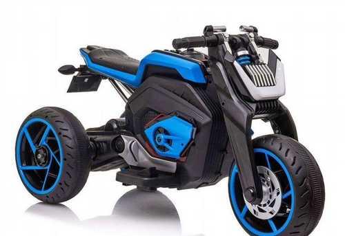 Детский электромотоцикл x222xx трицикл синий
