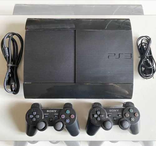 Ps3 super slim 500gb прошита + 50 игр полный компл