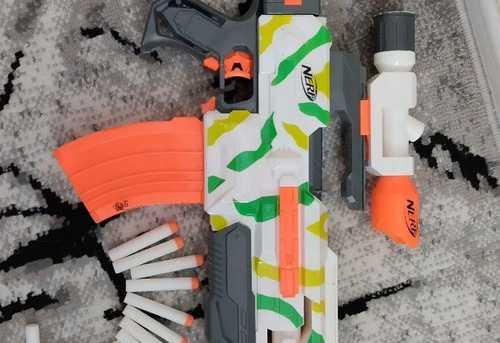 Бластер Nerf. Автоматический, большой, с оптикой