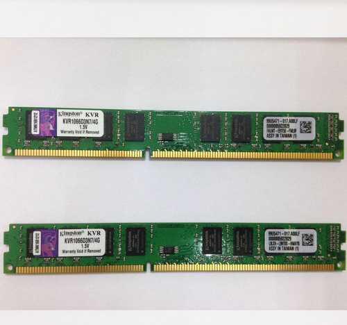 Память Kingston 4гб DDR3 1066 мгц