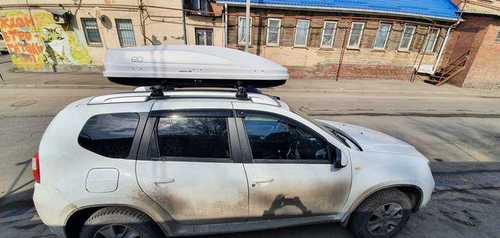 Автобокс на крышу Nissan Terrano 390л 185х84х42см