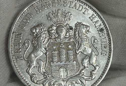 3 марки 1911г Гамбург J