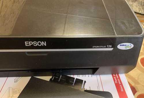 Продается принтер epson stylus t26