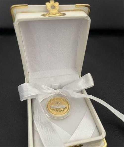 Золотая монета «Любовь драгоценна» 7,78 гр