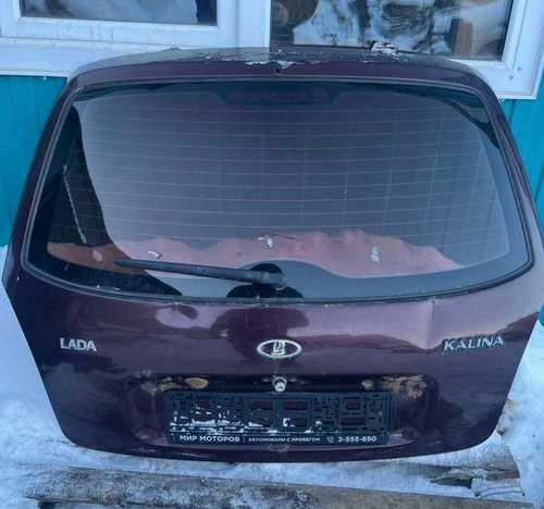 Дверь багажника со стеклом ваз (LADA) Kalina I