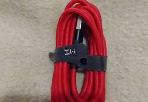 Кабель ZMI AL786 USB Type-C - USB, 2м красный