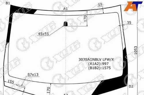 Стекло лобовое chevrolet cobalt 4D 12, ravon R4