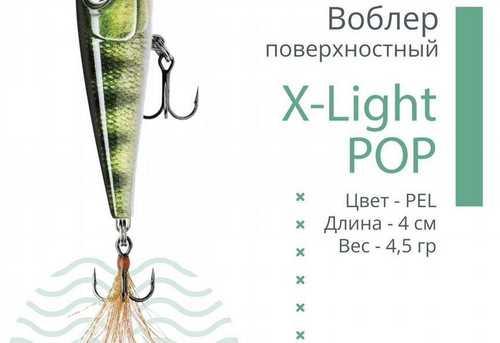 Воблер rapala X-Light Pop 04, PEL,4см, 4.5гр