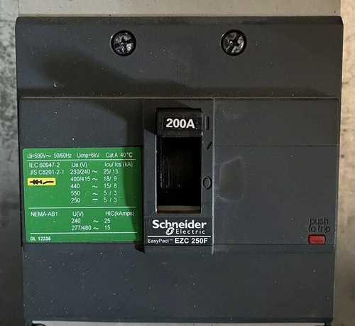 Автомат Schneider EZC 250F 200A