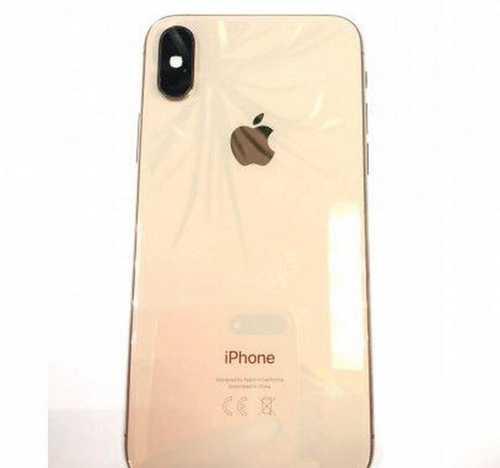 Крышка корпус в сборе iPhone XS A2097 золотой ориг