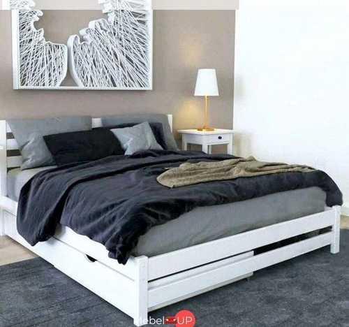 Двуспальная кровать из Березы