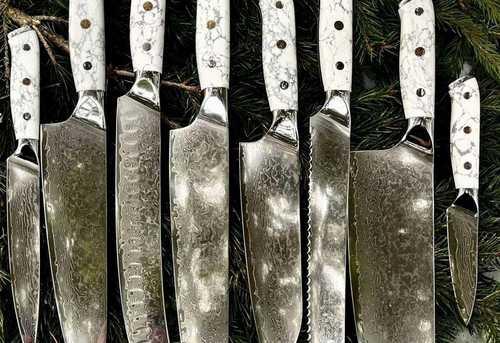 Набор кухонных ножей "damasteel"
