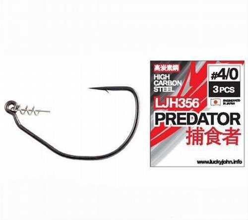 Крючки офсетные predator #4/0 3шт. LJH356 "Lucky J