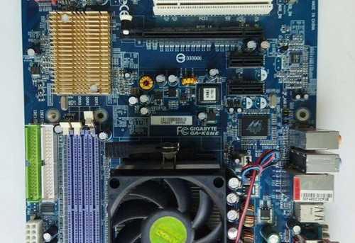 Материнская плата с процессором AMD socket 754