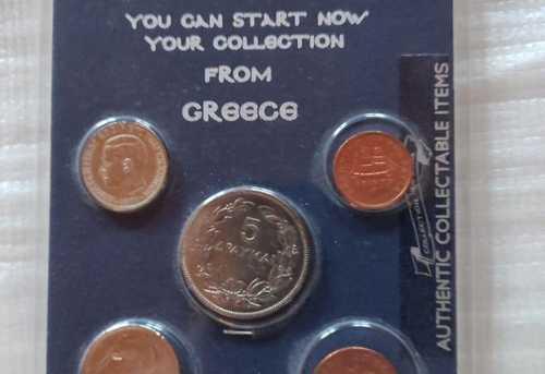 Набор монет в память о Греции