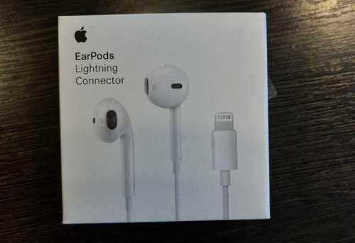 Наушники проводные Earpods Lightning Connector