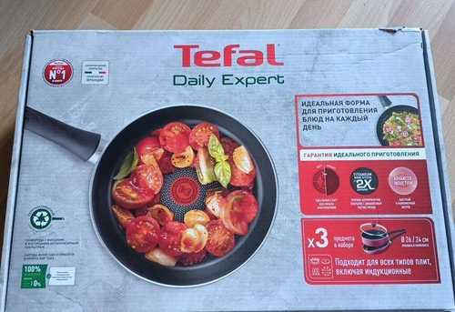 Tefal daily expert сковорода и сотейник с крышкой