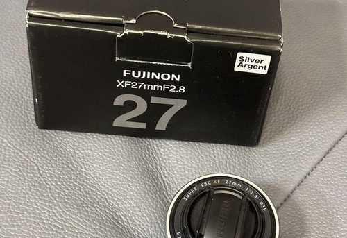 Объектив fujinon XF 27mm F2.8