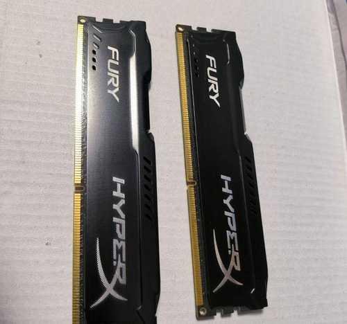 Оперативная память ddr3 Kingston fury 2x4Гб