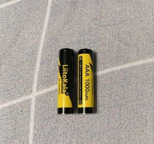 Аккумуляторные батарейки AAA 1000 mAh